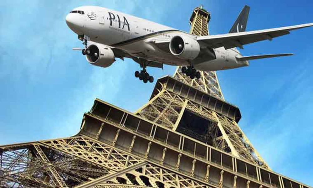 PIA's first flight to Paris flies after 4.5 years today