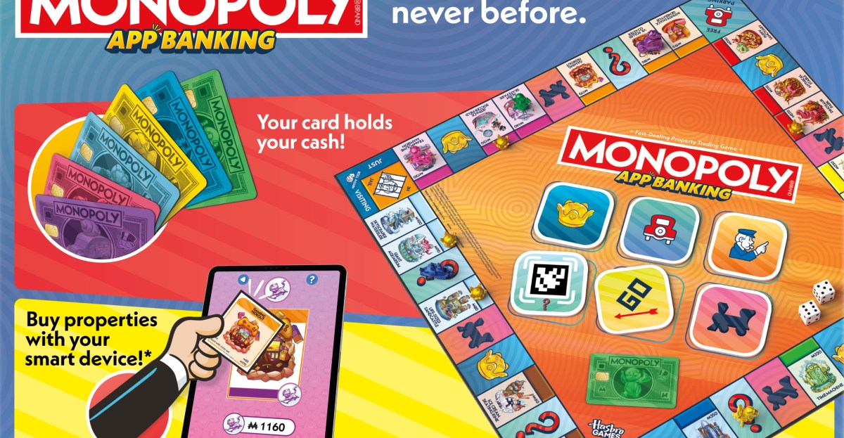 A new version of Monopoly replaces cash and math with a mobile app