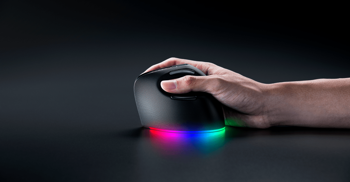 This is Razer’s first vertical mouse