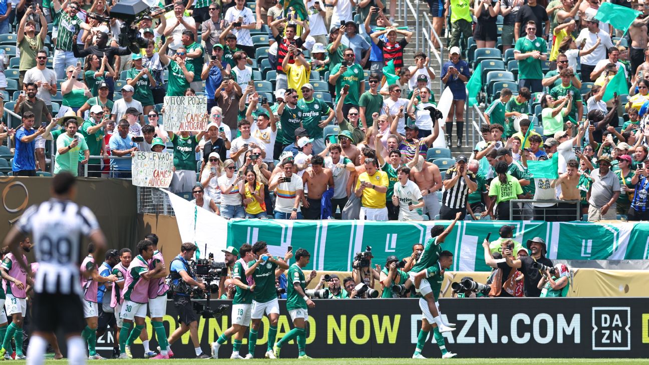 Dominant on the pitch and in the stands, Palmeiras upend Brazil rivals ...