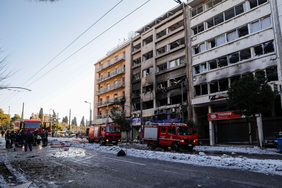 Huge explosion rocks Greek capital; damages buildings