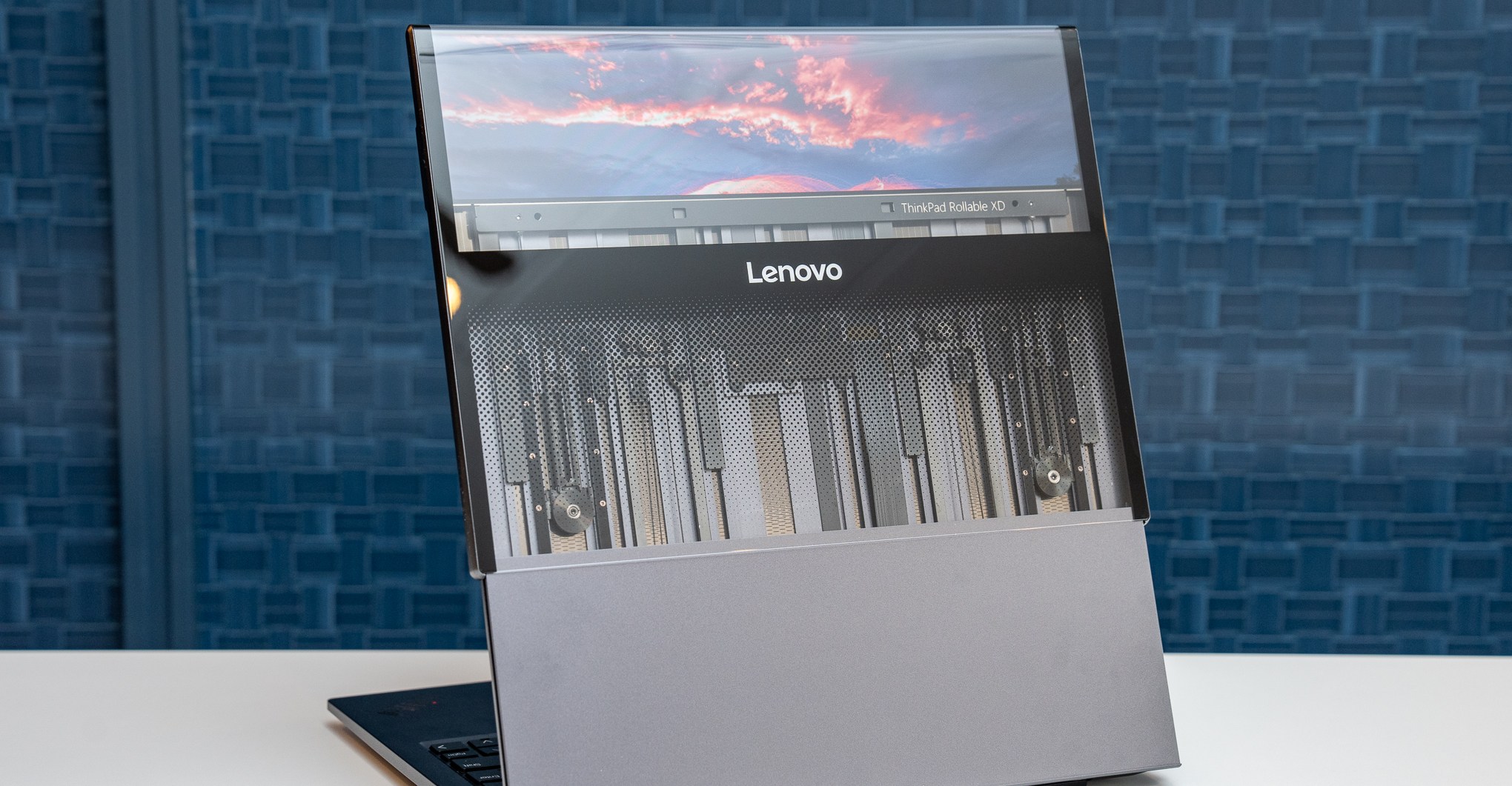 This ThinkPad laptop concept has a rollable display that wraps around ...